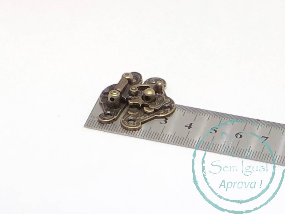 Fecho Vintage P pct c/ 2 unid - Ouro Velho