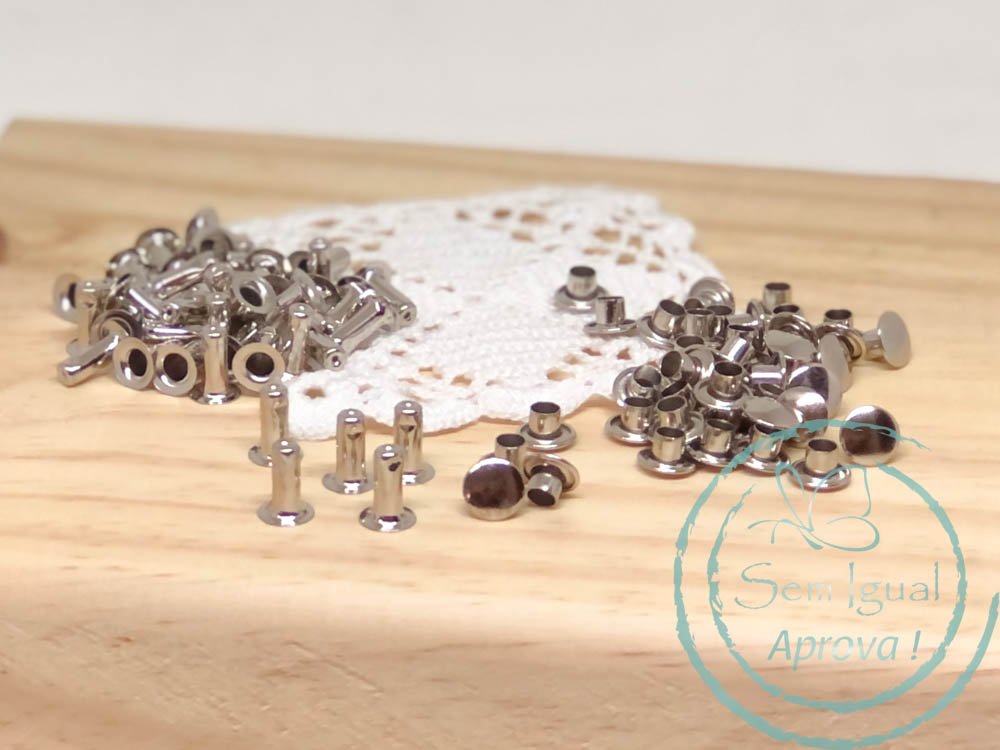 Rebite # 5 pacote com 40 - NIQUELADO (PRATA)