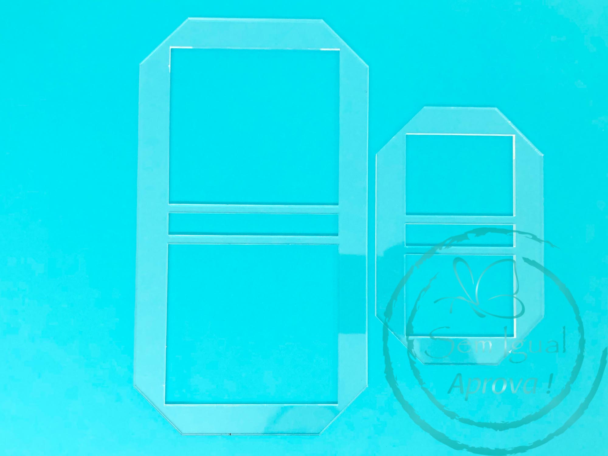 Gabaritos para Capas de Post Its P 5 x 4 cm e M 7,5 x 7,5 cm